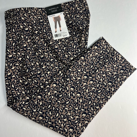 Rafaella | Pants & Jumpsuits | Rafaella Leopard Print Capri Multiple ...